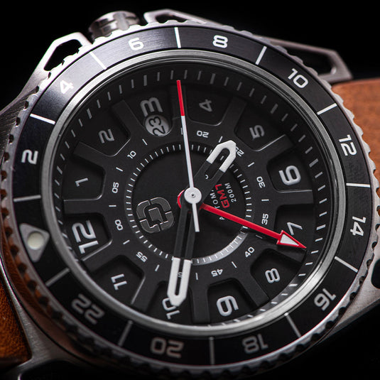 GMT-01 - AUTOMATIC GMT WATCH WITH ITALIAN LEATHER STRAP – Skoutley ...