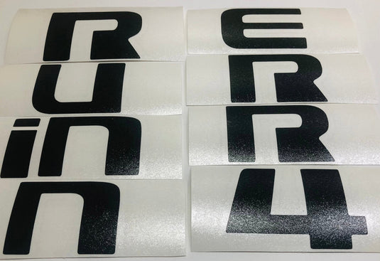 Premium Cast Vinyl Decal Letter Inlays for 2025+ 4Runner Liftgate Embl ...